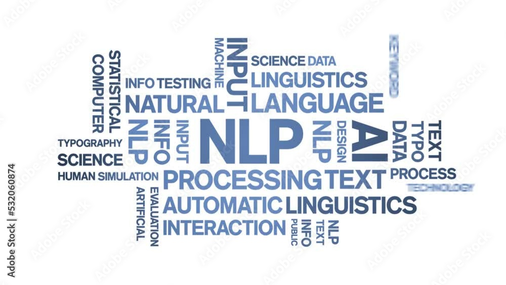 NLP animated tag word cloud;text design animation kinetic typography ...