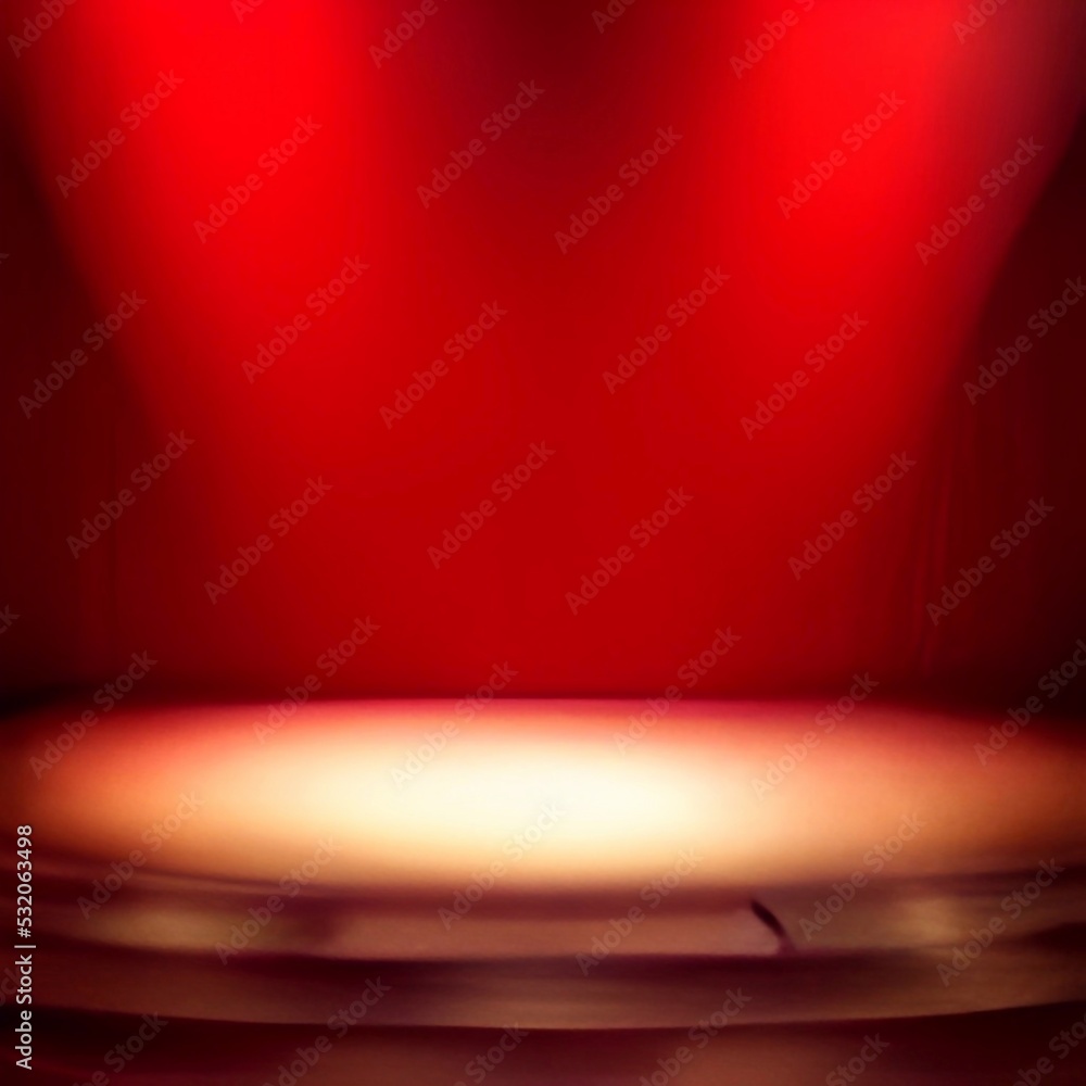 stage red spotlight Stock Illustration | Adobe Stock