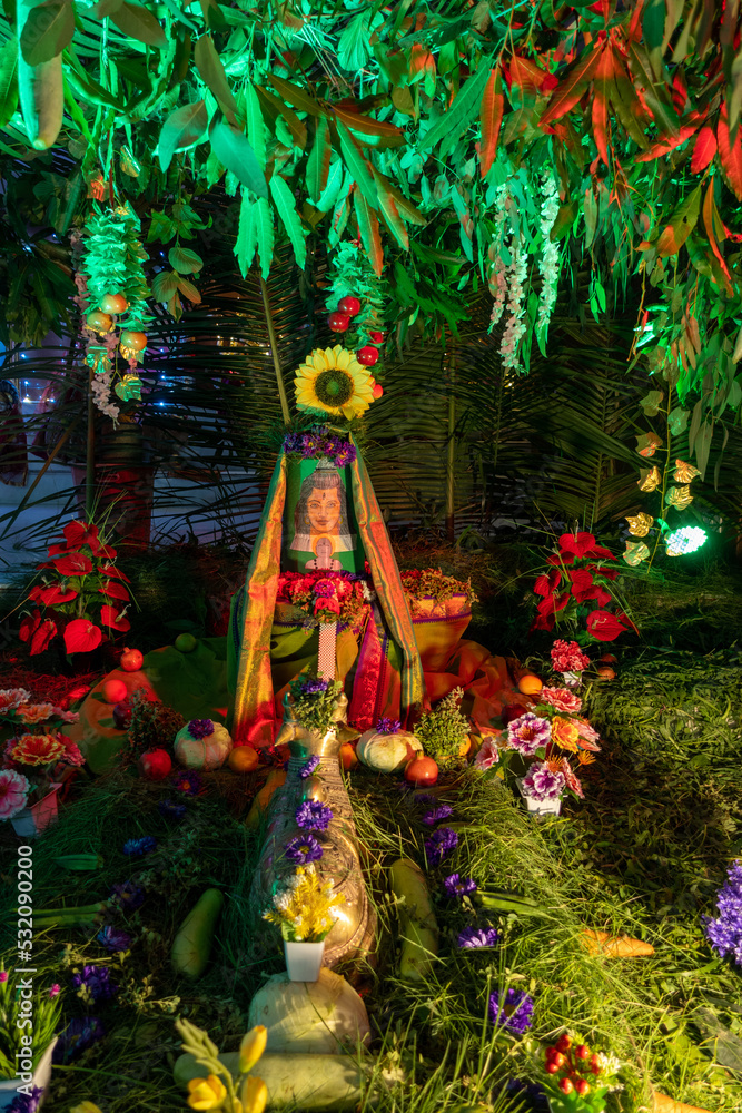 Tirupati, India 17th August 2022: Beautifully decorated Shivling on ...