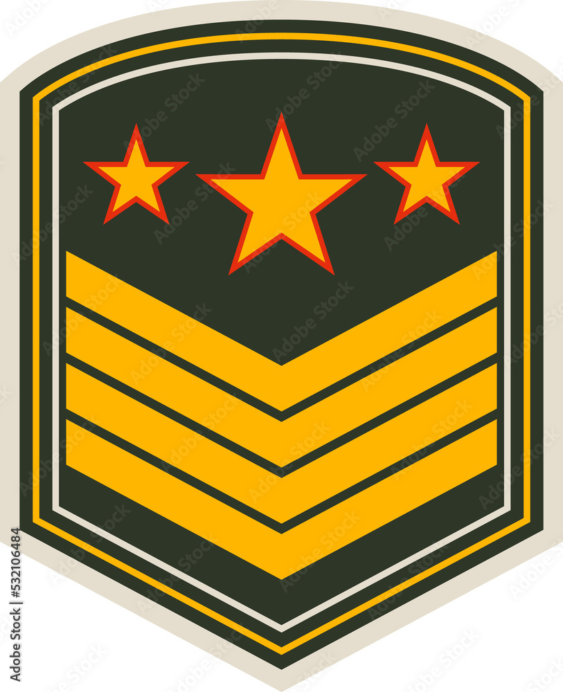 Staff sergeant air forces military rank insignia Stock Illustration ...