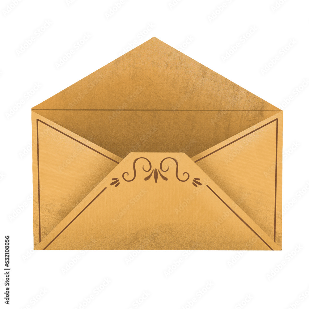 Open Envelope Letter Mail PNG Clipart Illustration Stock Illustration ...