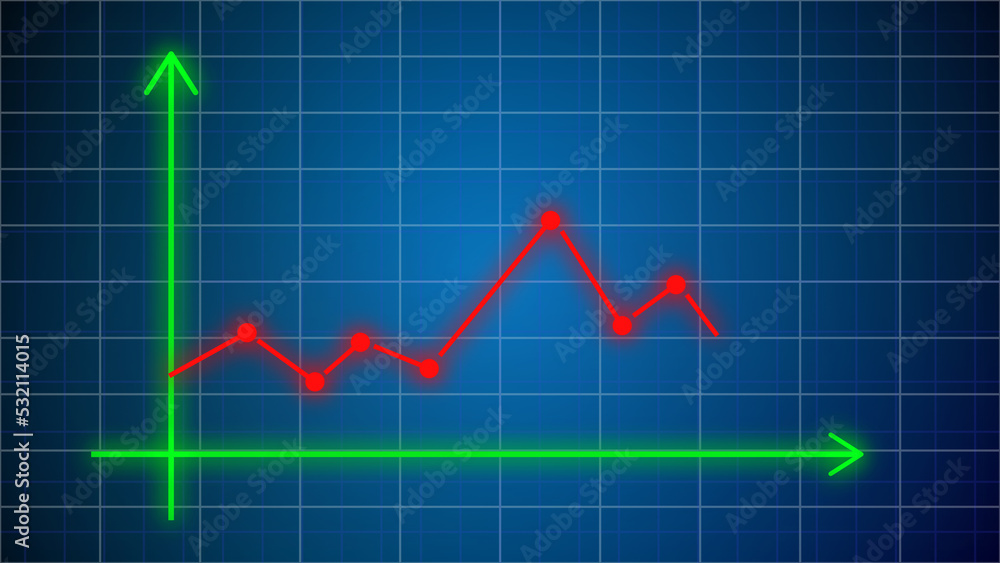 Rising Graph animation easy to use, digital analyzing graph motion ...