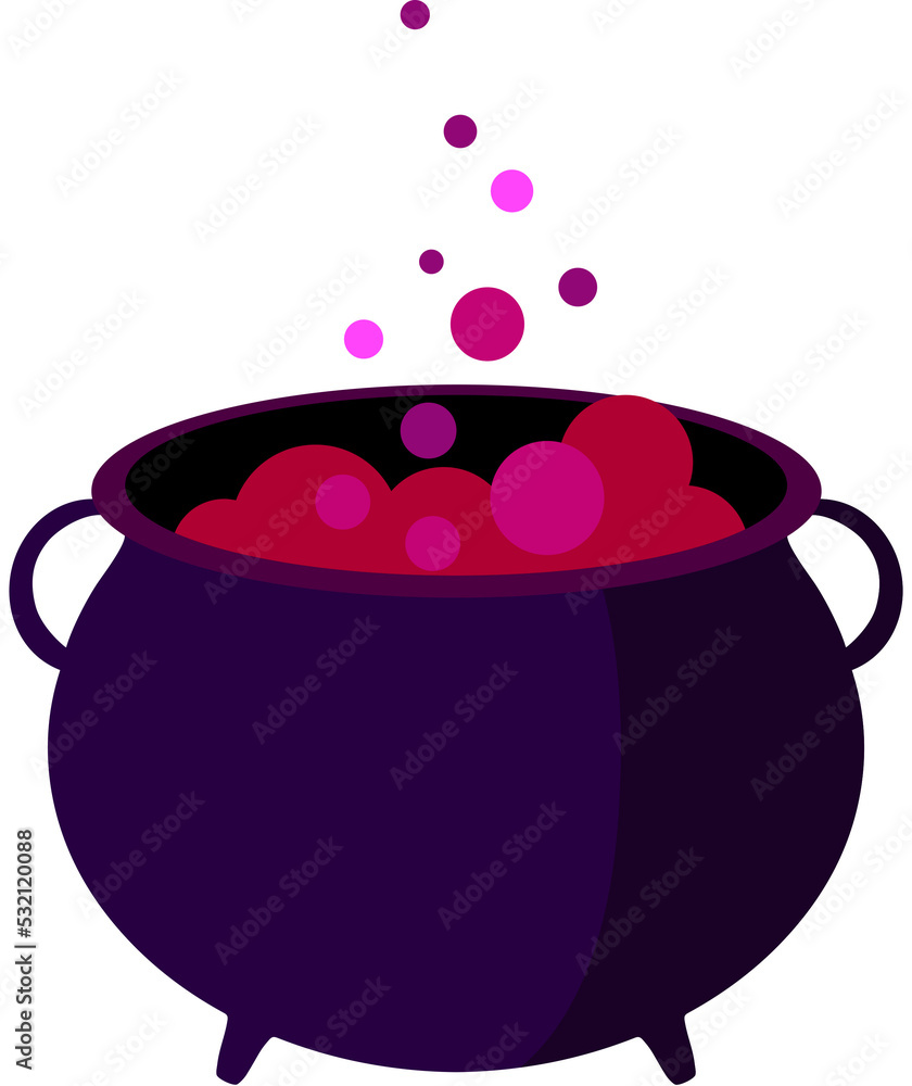 Cartoon witches cauldron. Concept cartoon witches cauldron for ...