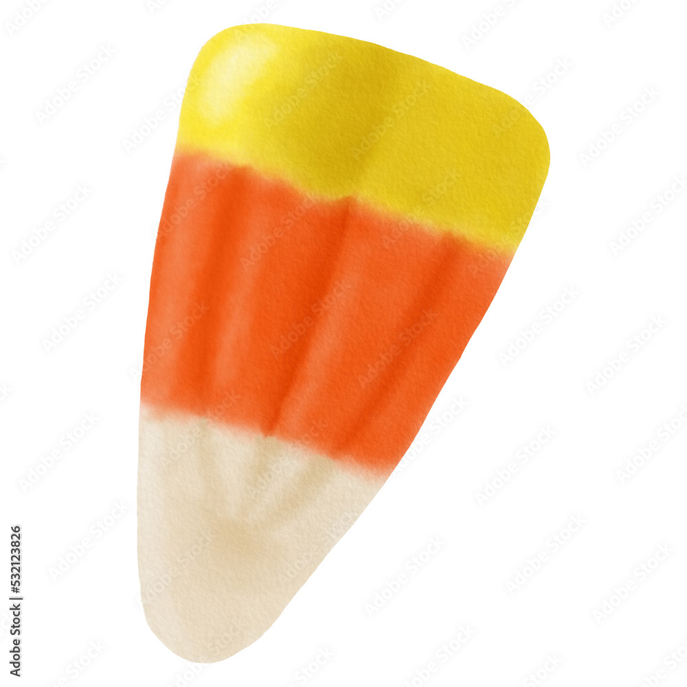 watercolor halloween candy corn Stock Illustration | Adobe Stock