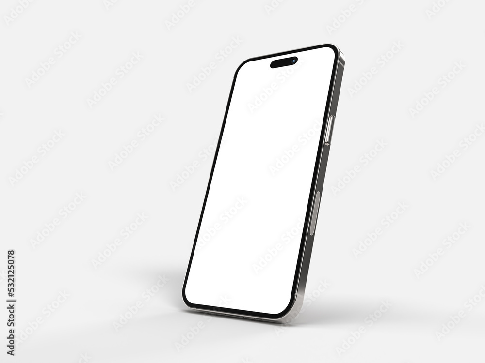 Realistic Smartphone display, device screen Template for infographics ...