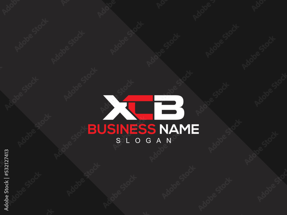 Creative Three Letter XCB Logo Icon, Unique XC Letter Logo Design For ...