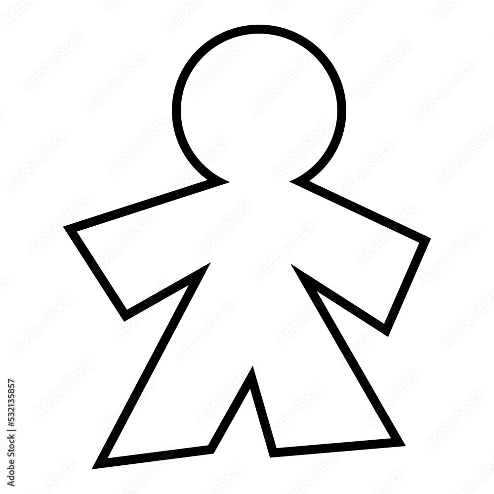 Día de los santos inocentes. Icono aislado con silueta de hombre de ...