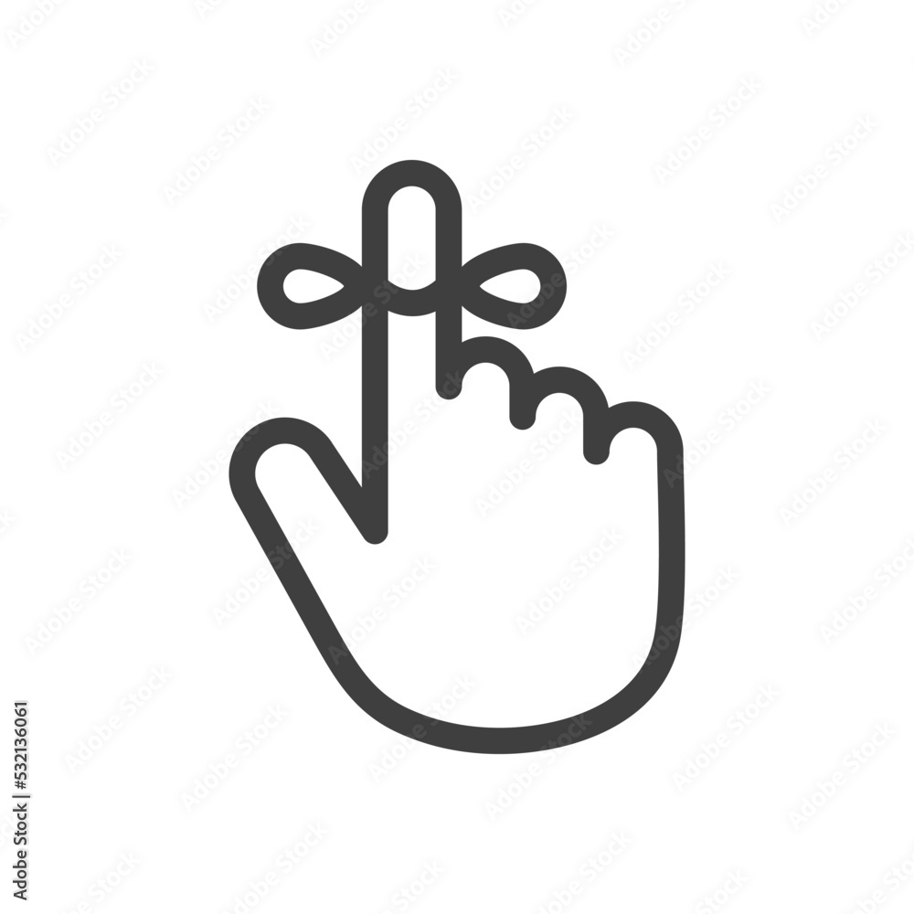 Vector De Dedo De Recordatorio