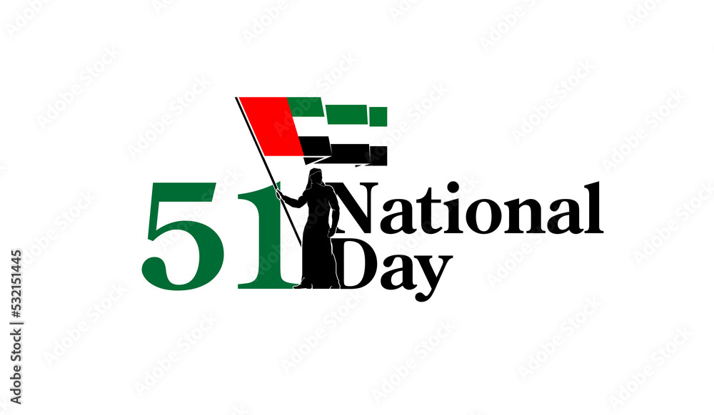 logo UAE national day. tr Arabic: Spirit of the union United Arab ...