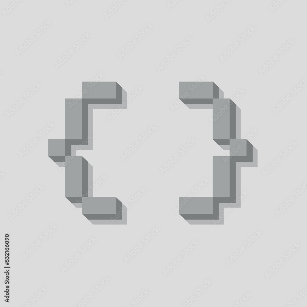 Different brackets set. Curly braces Vector illustration, curly bracket ...