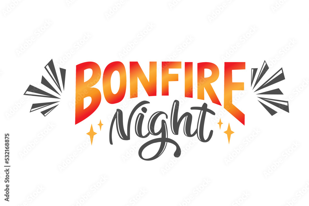 Bonfire Night. Guy Fawkes Day Background or Greeting Card Design ...