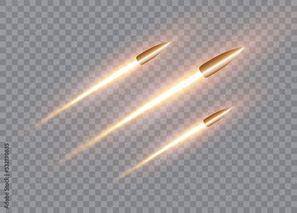 Flying Bullet Vector