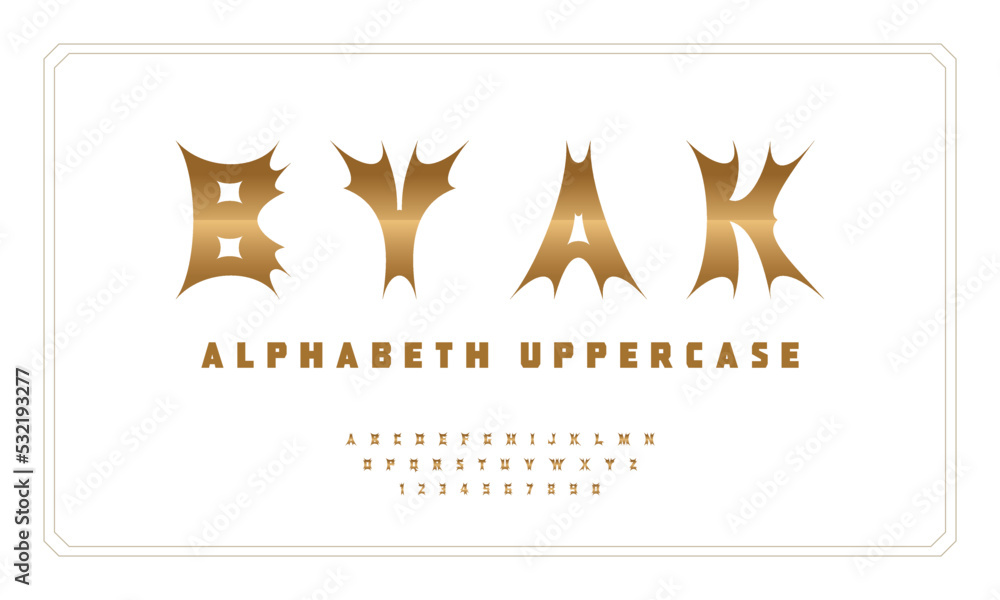 Halloween dark font, Original Typeface, Scary creepy alphabet, Dirty ...