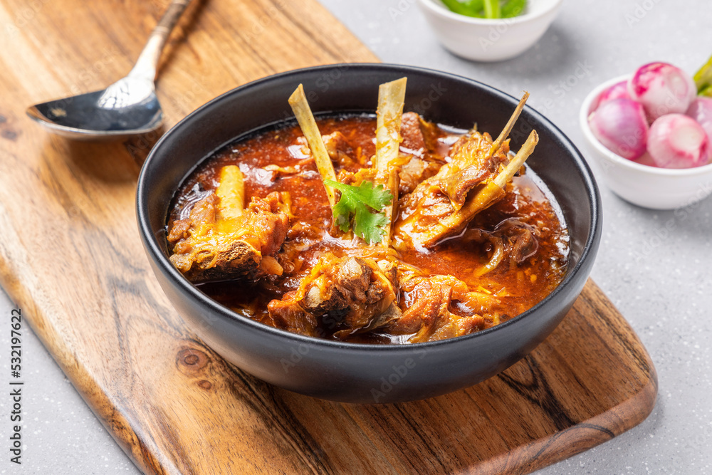 Mutton curry or Mutton gravy is a delicious Indian curried dish of soft ...