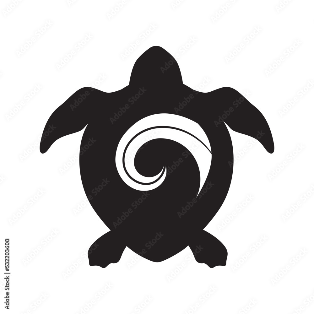 turtle with Maori tattoo shell, logo icon Stock Vector | Adobe Stock