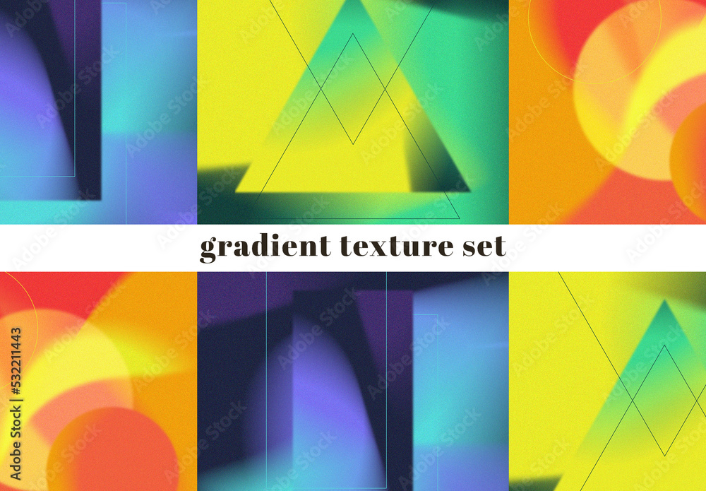 Gradient Textures Pack Stock Template | Adobe Stock