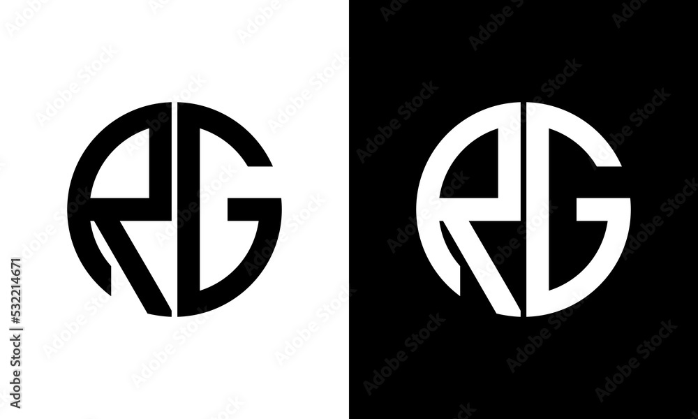 letter rg logo design Stock Vector | Adobe Stock