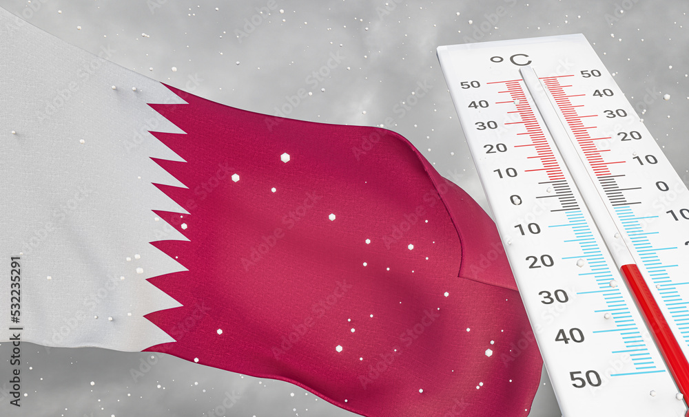 Winter in Qatar with severe cold, negative temperature, Cold season in ...