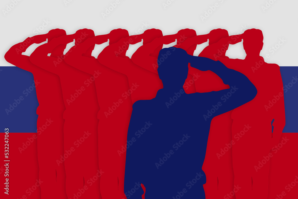 Russian army call-up. Military mobilization in Russia. Stock ...