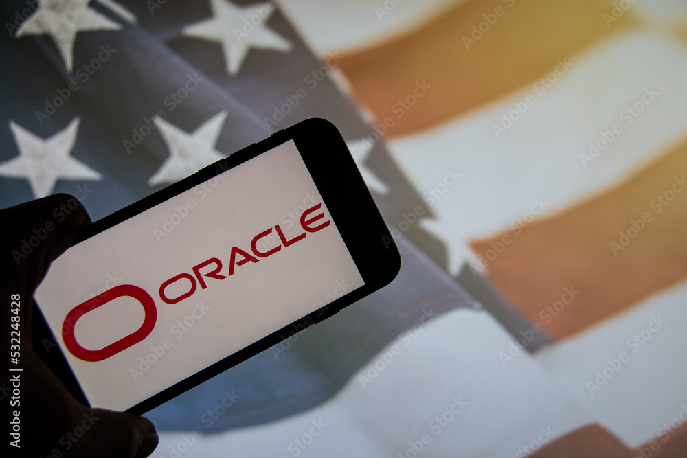 Rheinbach, Germany 23 October 2021, The brand logo of the US American ...