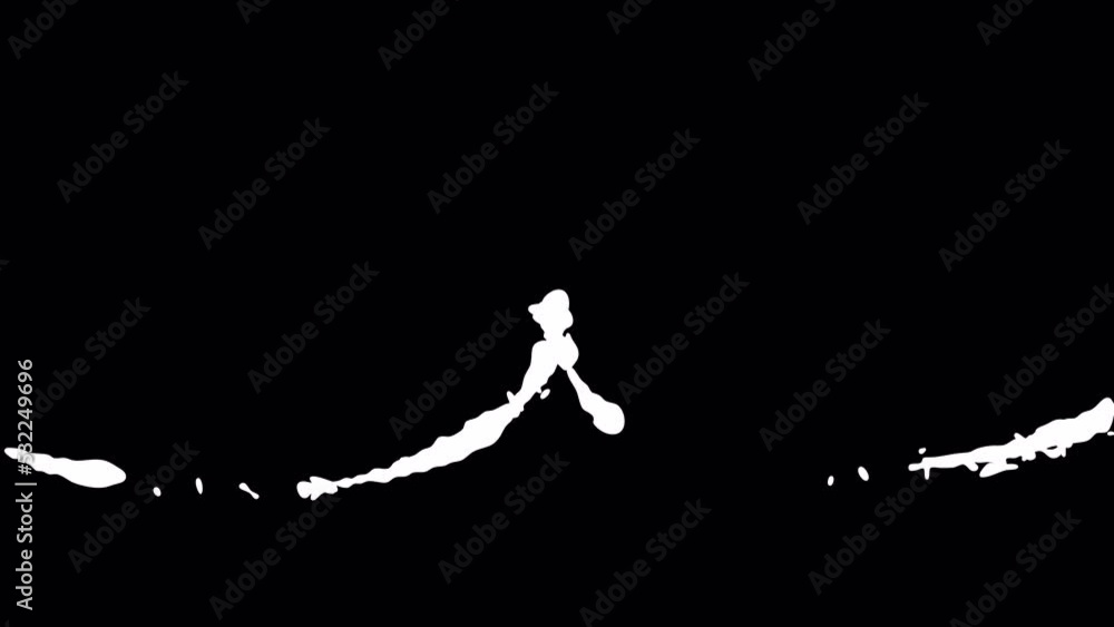 Water liquid lines fx shape, transparent background, alpha prores alpha ...