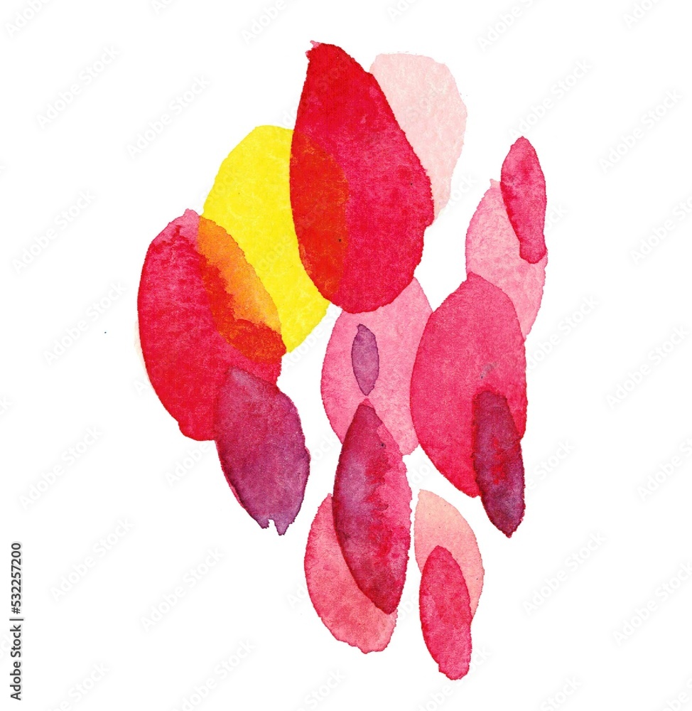 set watercolor elements isolated on white. watercolor gradient fill ... set watercolor elements isolated on white. watercolor gradient fill ...