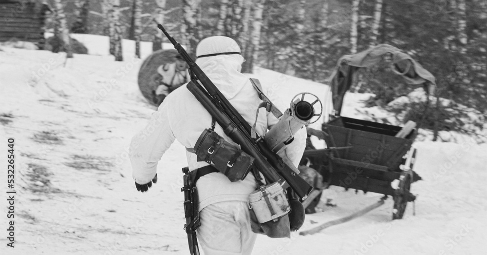 German Wehrmacht Infantry Soldier In World War II Soldiers Running With ...