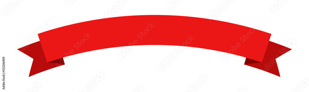 Red banner ribbon Stock Vector | Adobe Stock