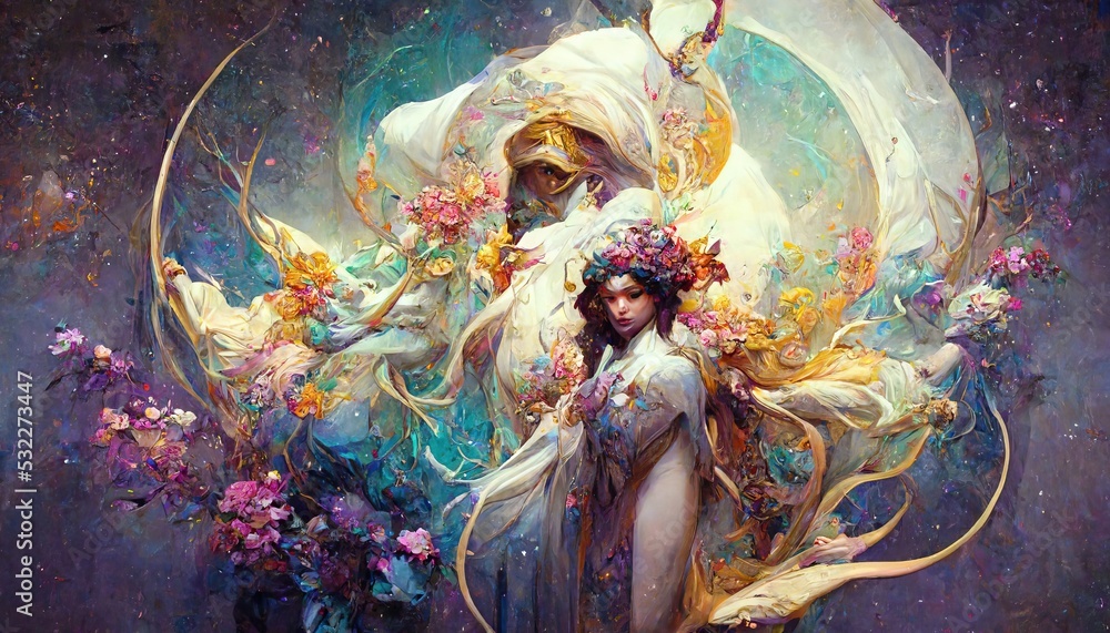 Faceless Goddess. Ghost. god. god of fire. Fantasy. Concept Art Scenery ...