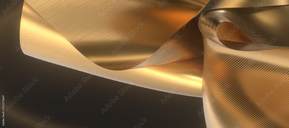 gold cloth, luxury smooth golden background, wave Stock Illustration ...