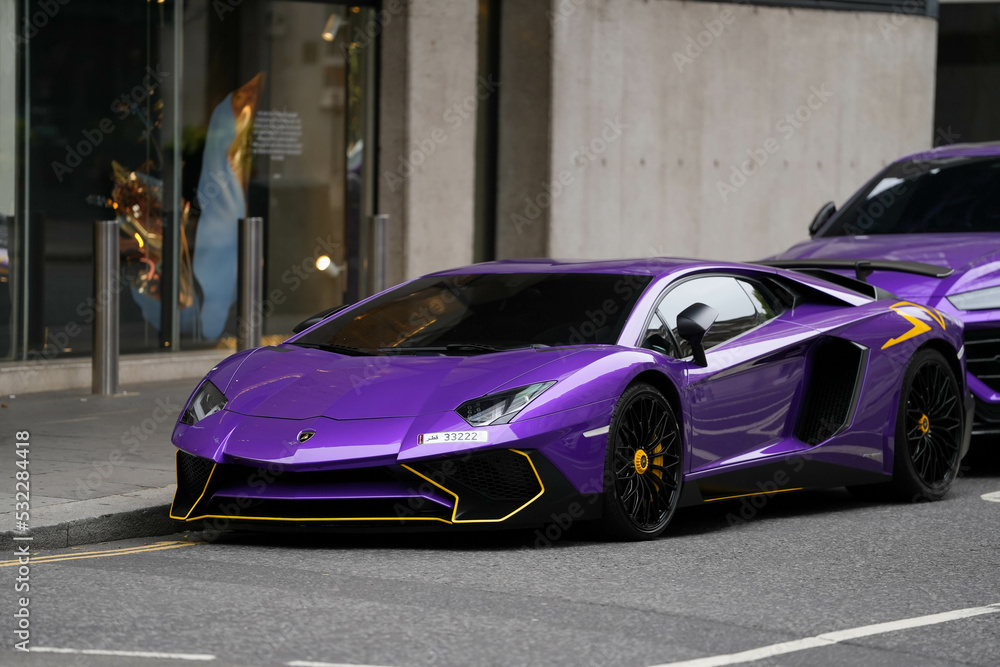 Purple Lamborghini
