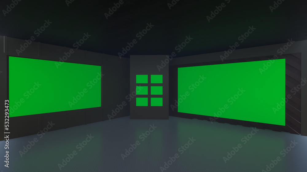 Virtual Studio Background Illustration set Stock Illustration | Adobe Stock