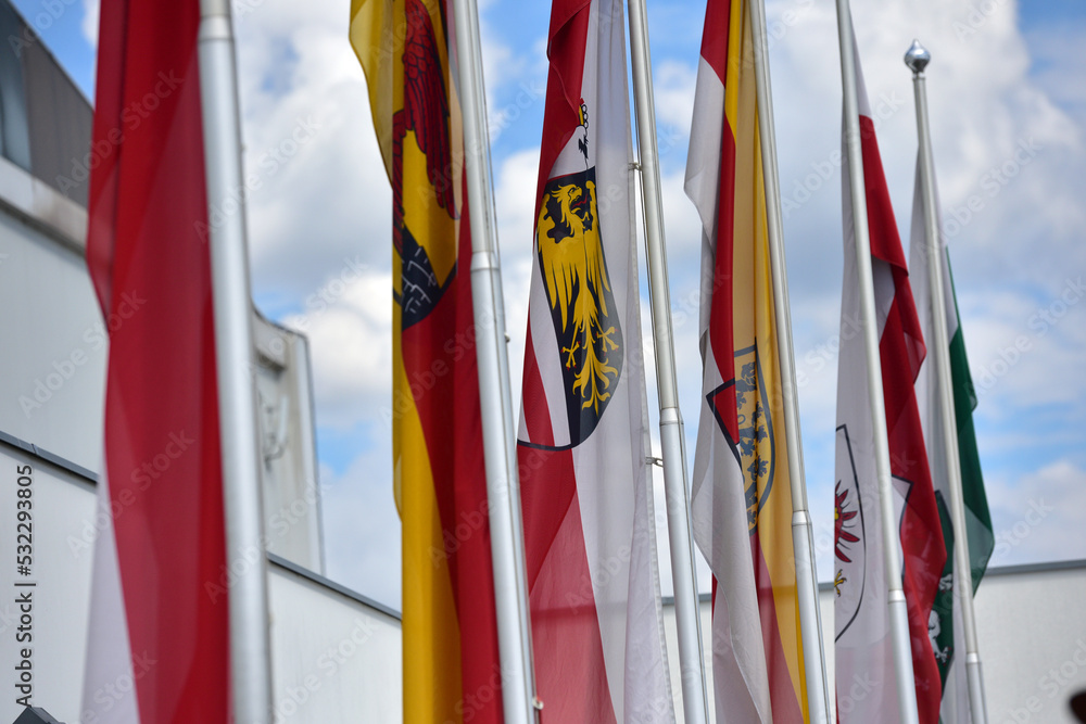 Poster Flags of the Austrian federal states – Wall Art | UkPosters