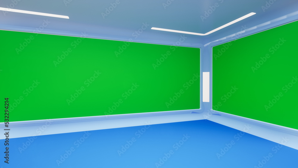Virtual Studio Background Illustration set Stock Illustration | Adobe Stock