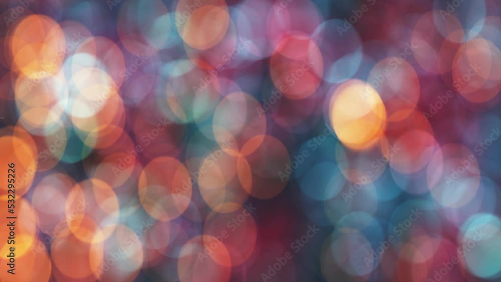 Looping 3D animation of the beautiful festive moving and blinking ...