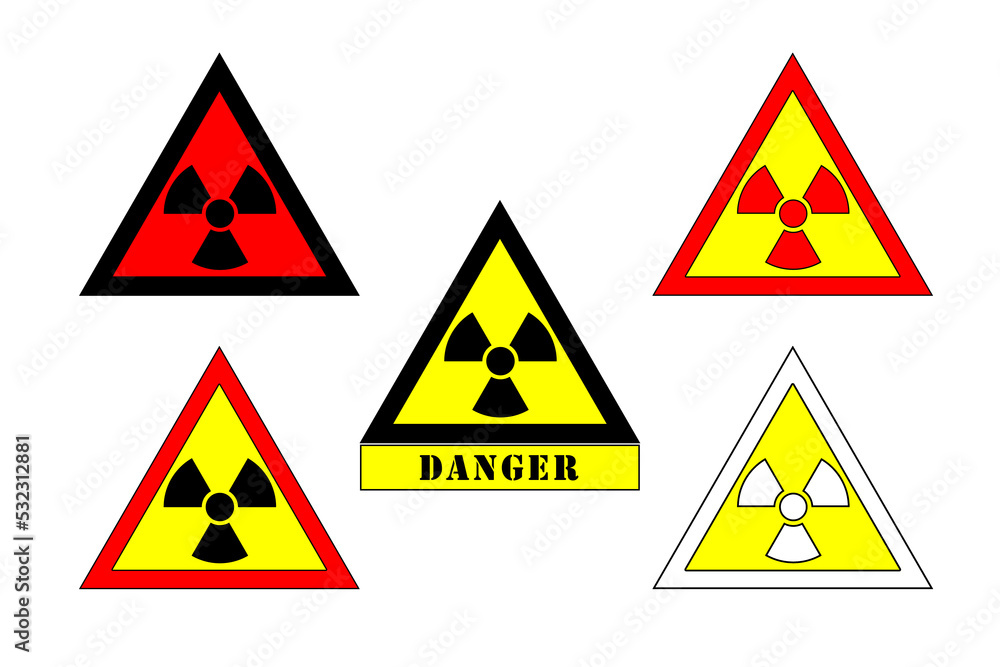 radiation symbol used for material or areas with nuclear material ...