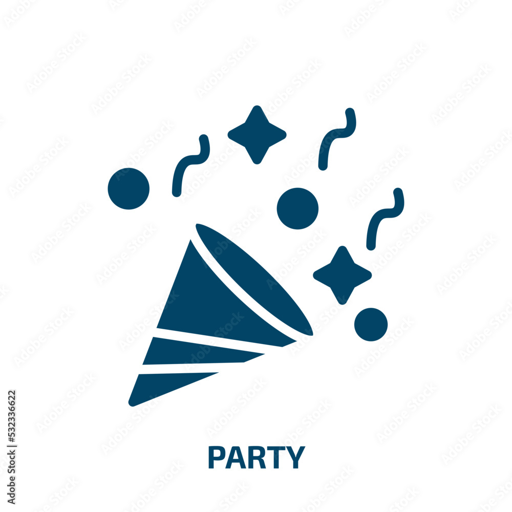 party icon from activity and hobbies collection. Filled party, alcohol ...
