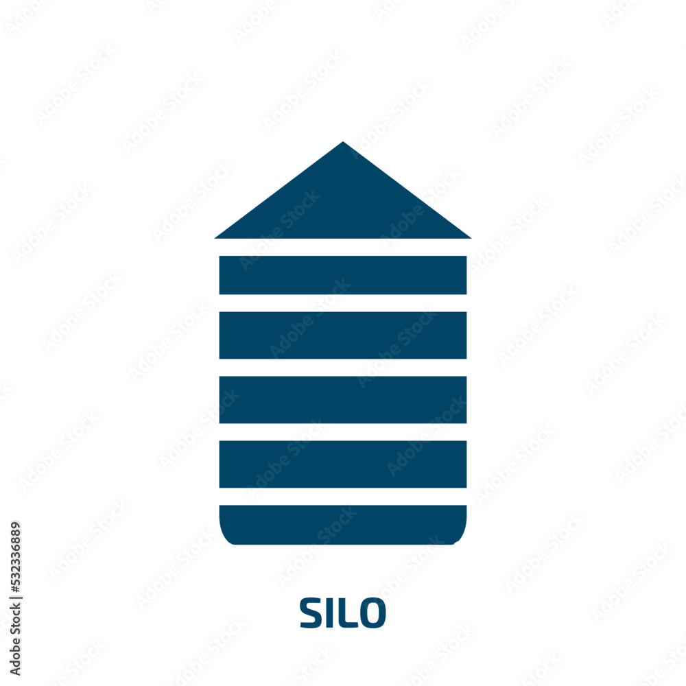 Vettoriale Stock silo icon from agriculture farming and gardening ...