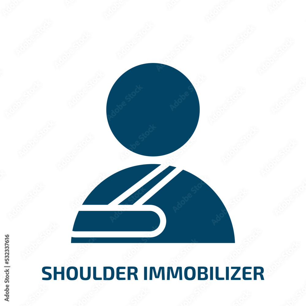shoulder immobilizer icon from general collection. Filled shoulder ...