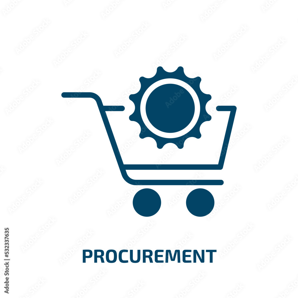 procurement icon from general collection. Filled procurement, business ...