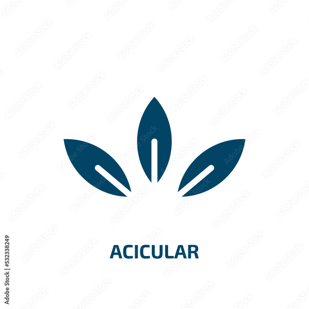 acicular icon from nature collection. Filled acicular, nature, tree ...