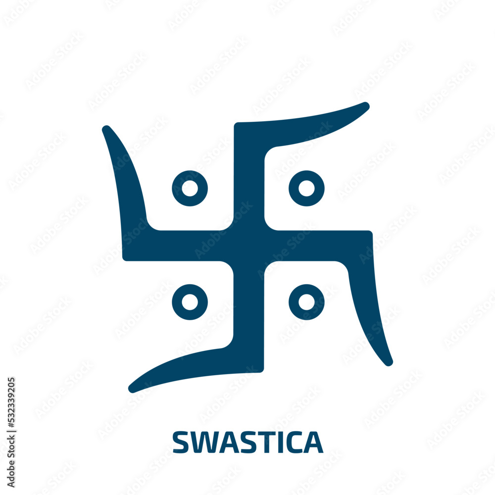 swastica icon from religion collection. Filled swastica, religion ...