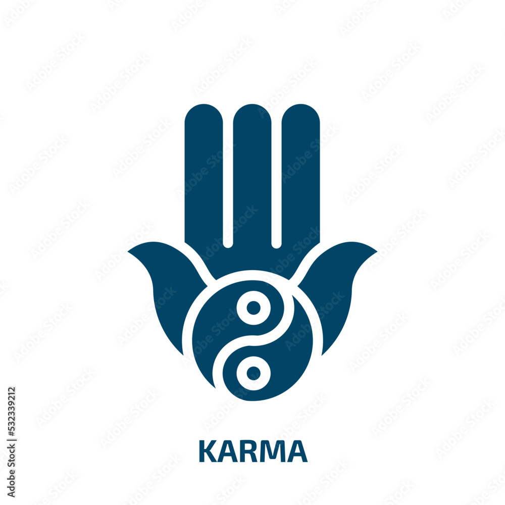 karma icon from religion collection. Filled karma, zen, buddhism glyph ... karma icon from religion collection. Filled karma, zen, buddhism glyph ...