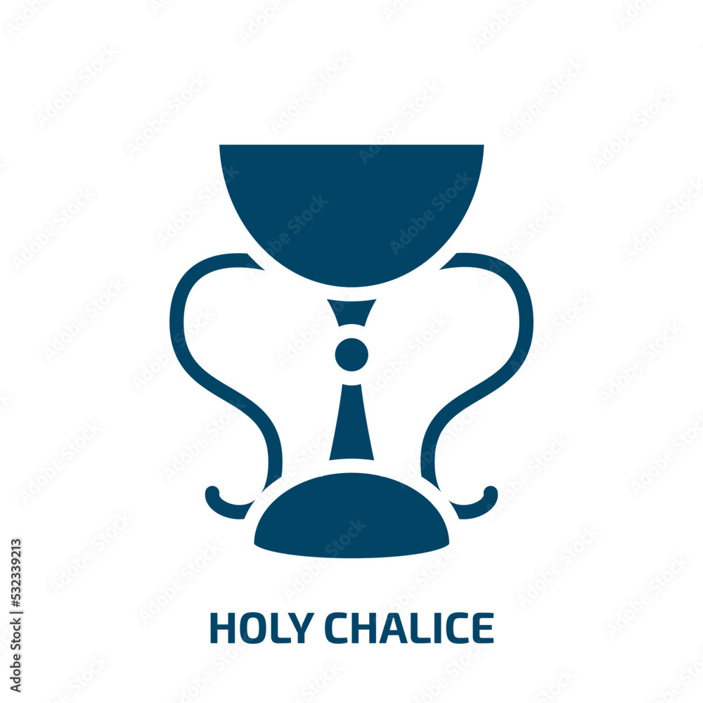 holy chalice icon from religion collection. Filled holy chalice, chalice, religious glyph icons ...