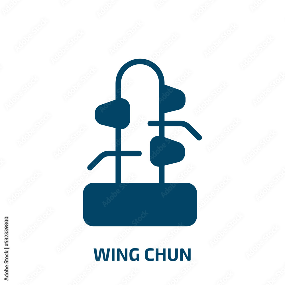 wing chun icon from sports collection. Filled wing chun, chun, wing ...