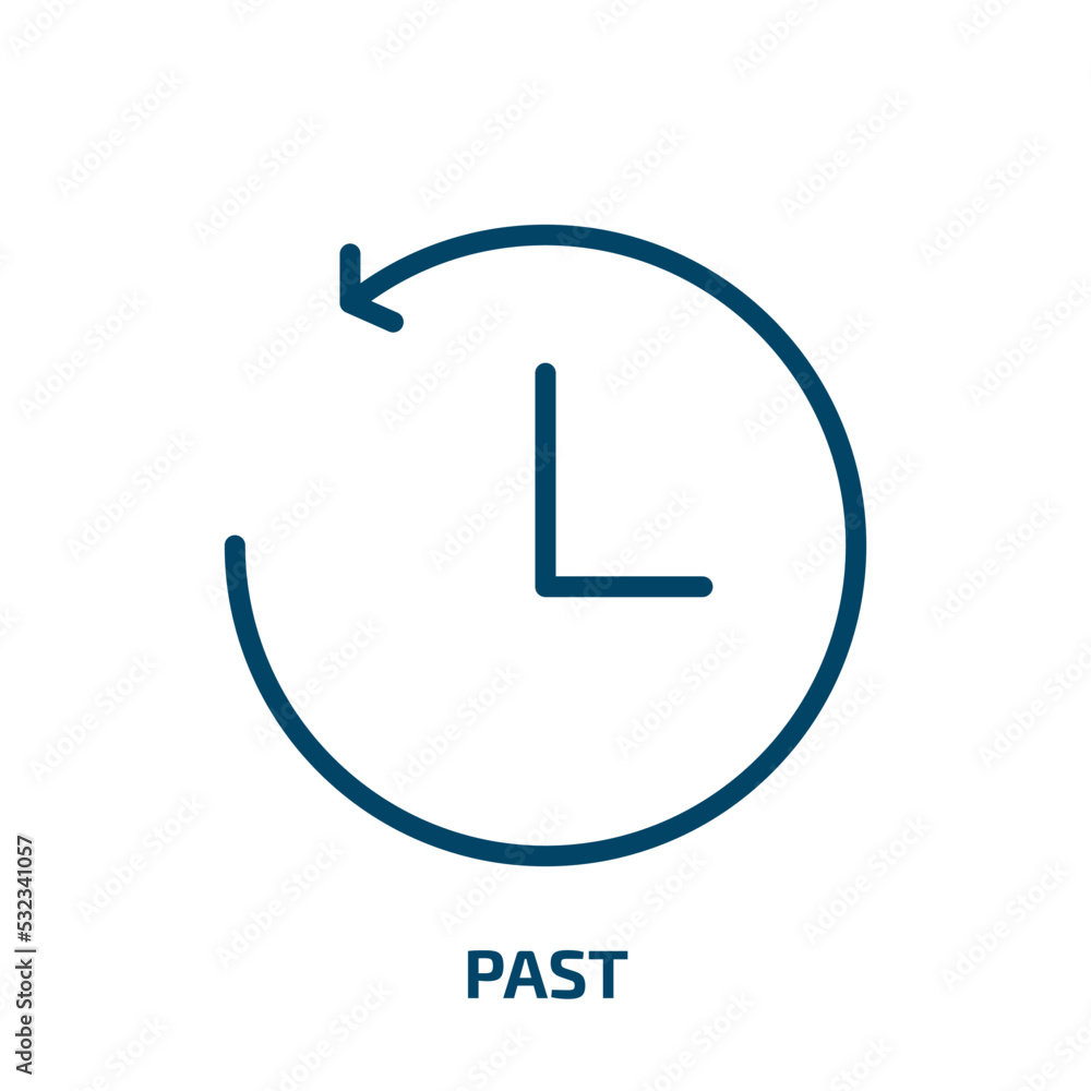 Vecteur Stock past icon from user interface collection. Filled past ...