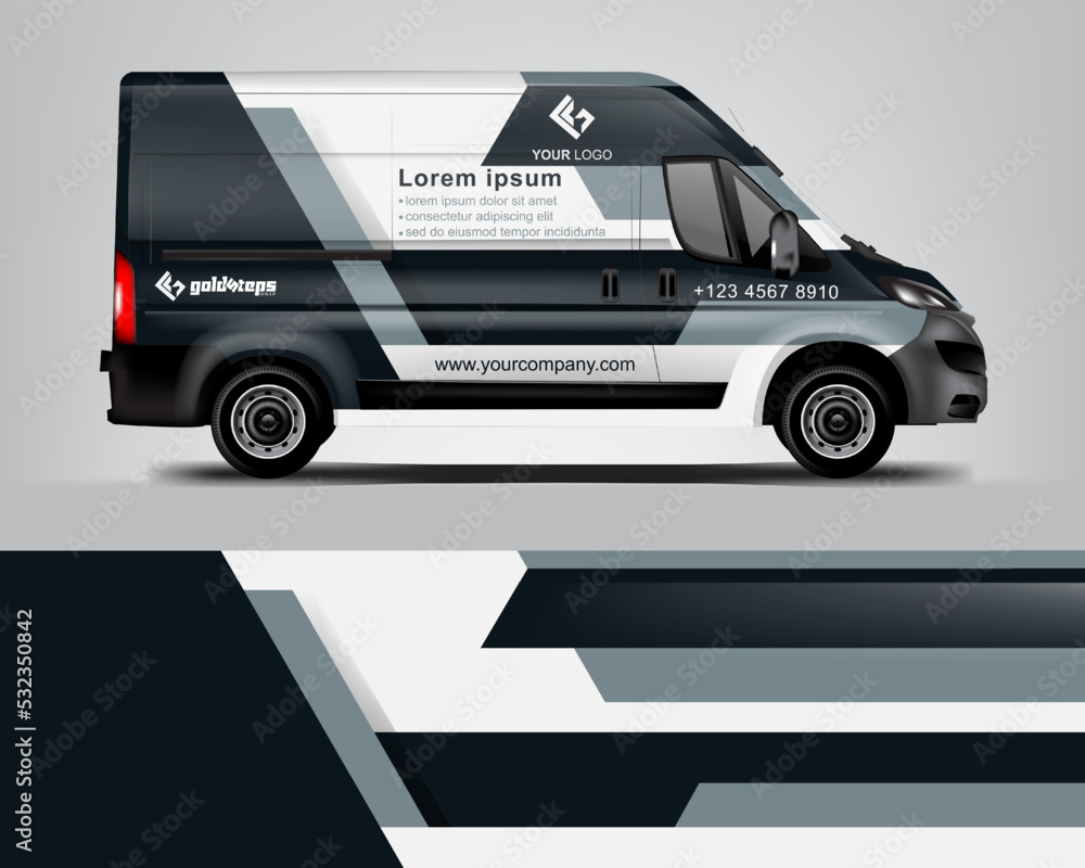 Van Wrap Design modern eye catching ready use. place your logo ...