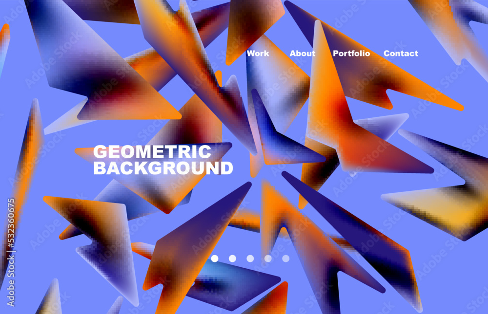 Broken pieces abstract background. Trendy background for your landing ...