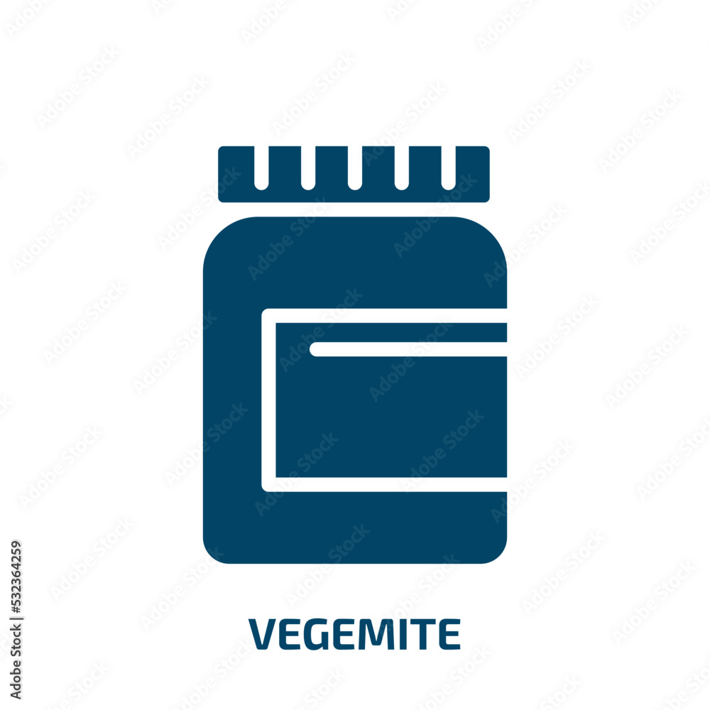 vegemite icon from culture collection. Filled vegemite, animal ...