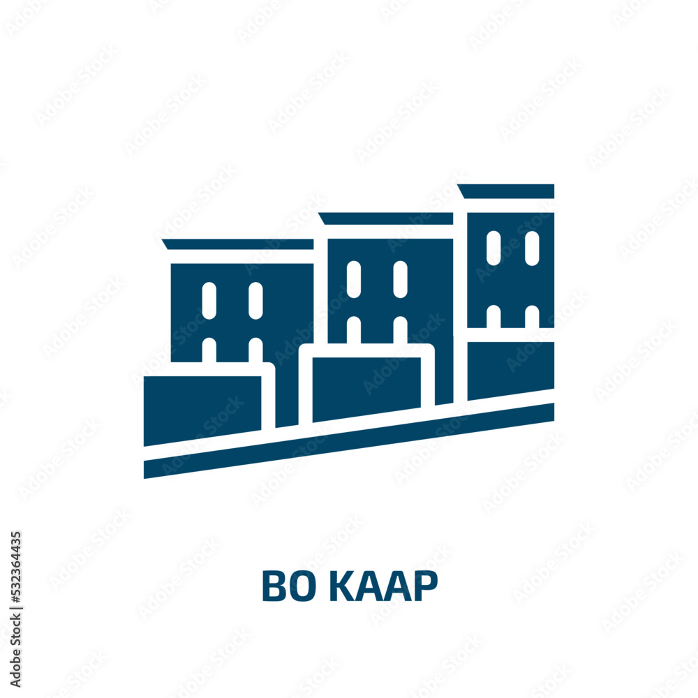 bo kaap icon from culture collection. Filled bo kaap, building, africa ...